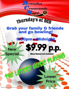 Specials - Brandon Crossroads Bowl