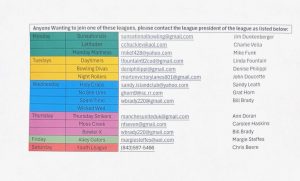 League Schedule - Station 300 Bluffton